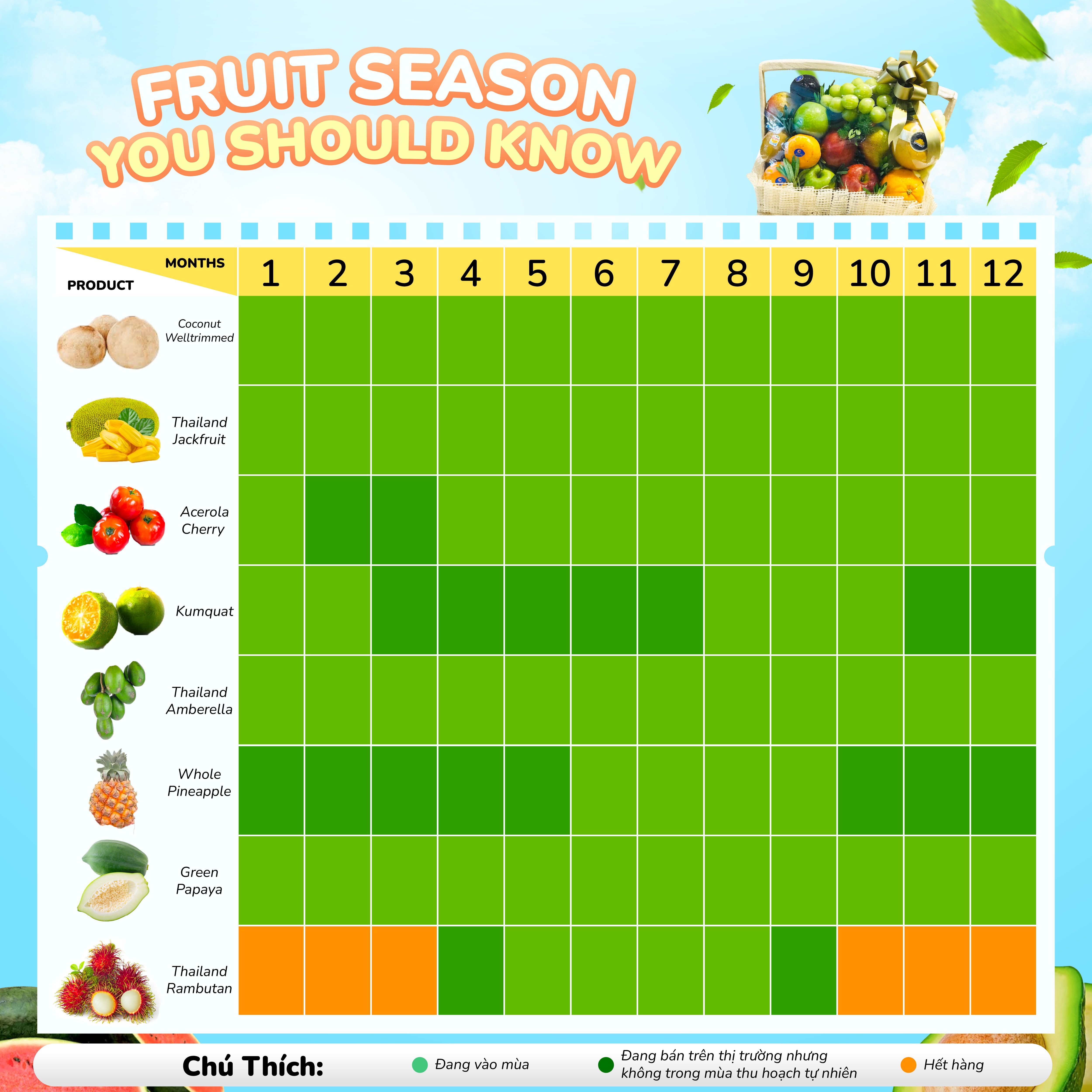 Explore the fruit seasons of Vietnam with Kamereo! - KAMEREO
