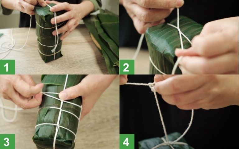 The traditional and fastest way to wrap banh tet for Tet holiday