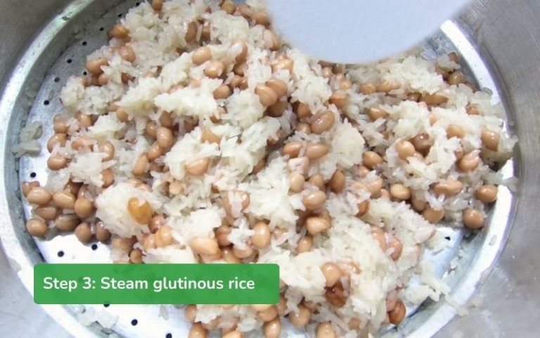 3 Ways to Cook Delicious, Sticky, and Fatty Peanut Sticky Rice Easily ...