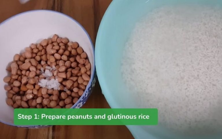 3 Ways to Cook Delicious, Sticky, and Fatty Peanut Sticky Rice Easily ...