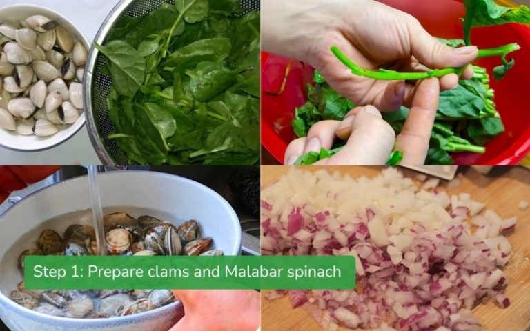 How to cook sweet and cool clam and Malabar spinach soup at home