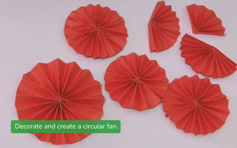 How to make beautiful and impressive decorative paper fans for Tet ...